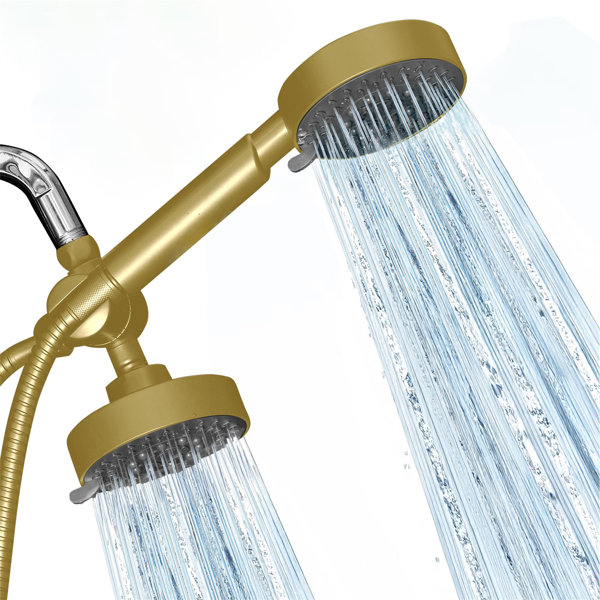 XINGRUISI Dual-Function Shower Head With Diverter & Anti-Clog Nozzles – 60" Hose Included | Wayfair